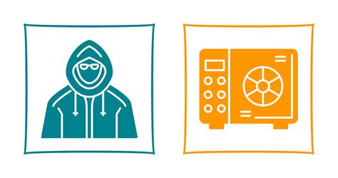 Safe Box And Hacker Icon Vector Art At Vecteezy