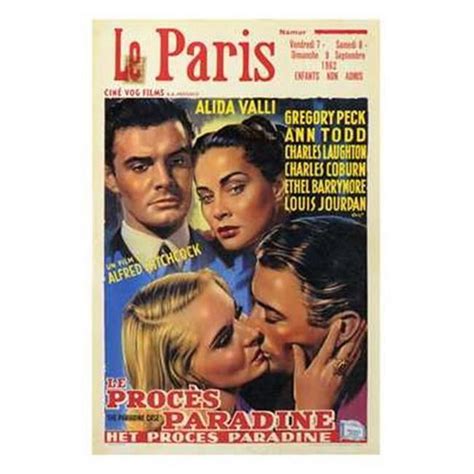 The Paradine Case Movie Poster 11 X 17 In