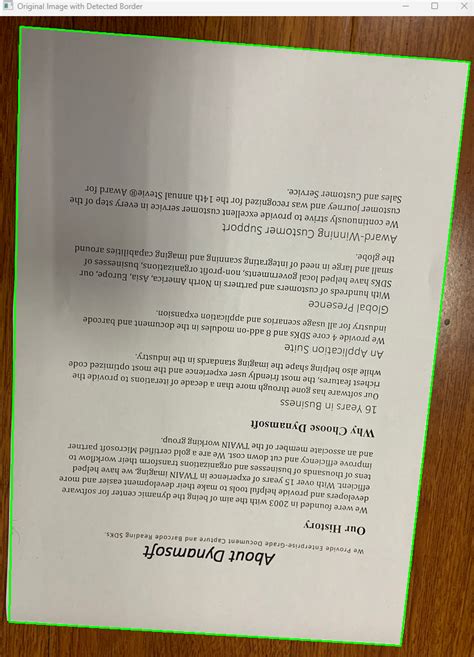 How To Implement Document Detection In Python Using Dynamsoft Capture Vision Sdk Dynamsoft