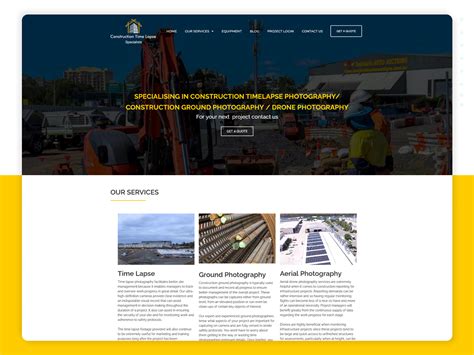 construction web ui behance