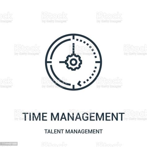 시간 관리 아이콘 재능 관리 컬렉션에서 벡터입니다 얇은 선 시간 관리 개요 아이콘 벡터 일러스트 레이 션입니다 경영자에 대한 스톡 벡터 아트 및 기타 이미지 Istock