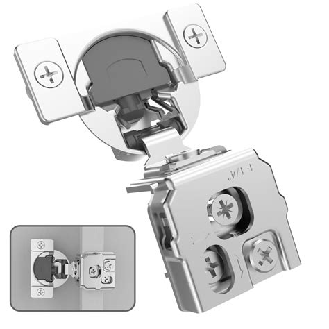 Amerdeco 30 Pack 1 14 Inch Overlay 3d Soft Close Cabinet Hinges Satin