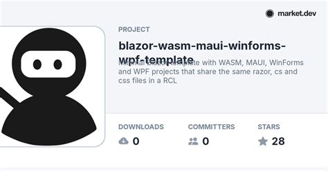 Blazor Wasm Maui Winforms Wpf Template Ecosystem Directory Marketdev