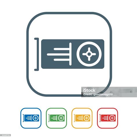 Tv 튜너 카드 플랫 아이콘 고립 된 화이트 Backgroundvector 그림 아이콘 0명에 대한 스톡 벡터 아트 및 기타 이미지 0명 Cpu 데스크탑 컴퓨터