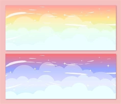 Premium Vector Cloudly Colorful Banner