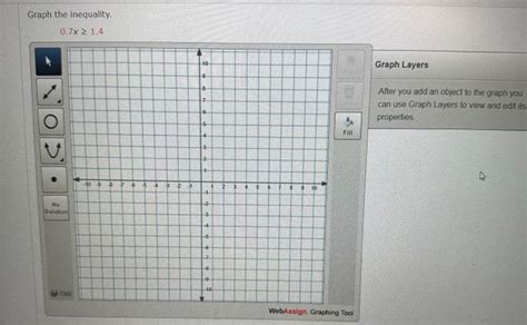 Solved Graph The Inequality 07x≥14 Graph Layers After You