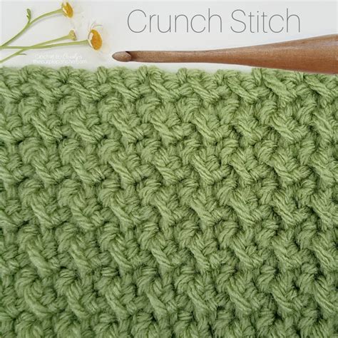 How To Crochet The Crunch Stitch The Purple Poncho