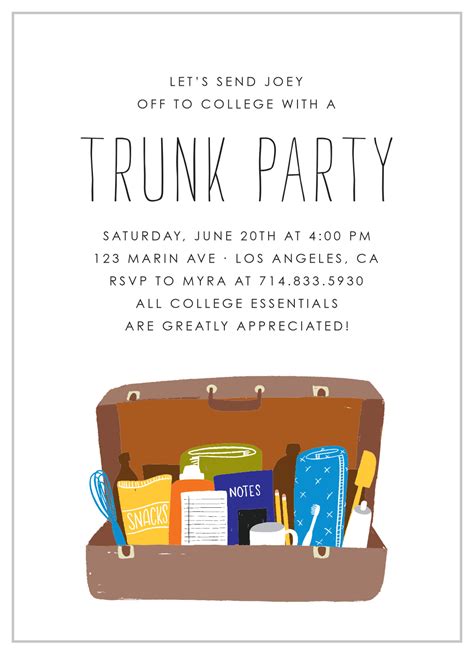 College Party Invitation