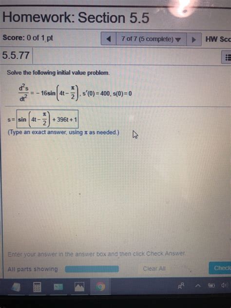 Solved Homework Section 5 5 Score 0 Of 1 Pt 5 5 77 7 Of