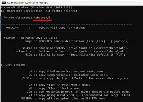 Robocopy Cmd Robocopy Copy Contents Of One Drive To Another