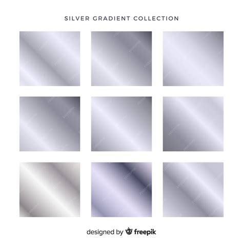 Free Vector Silver Gradient Collection