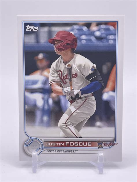 Justin Foscue 2022 Topps Pro Debut Base Set Pd 27 Frisco Roughriders