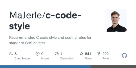Github Majerlec Code Style Recommended C Code Style And Coding Rules For Standard C99 Or Later