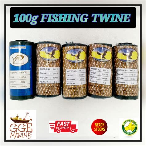 100g Pe Twine Benang Jahit Tapak Kasut Nylon Twine Sewing Thread Nylon Benang Jala Shopee