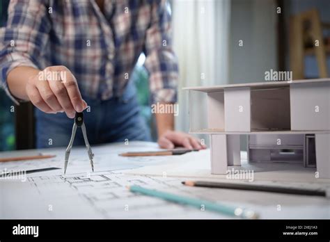 Architecture Drawing On Architectural Project Business Architecture