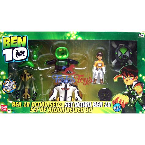 Ben 10 Exclusive Action Figure Set Includes 4 Figures And Omnitrix
