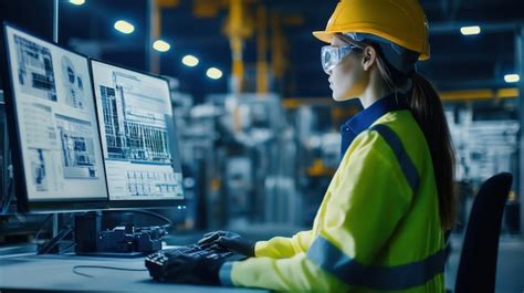Industrial Engineers Working On A Complex Project In A Factory Using