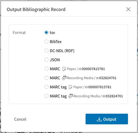 16 saving bibliographic records to a file ndl search national diet