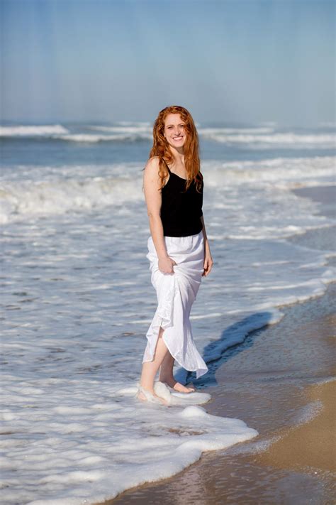 Red Head Model Beach Webinet Photography