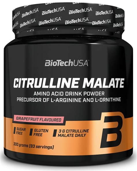 Предтренировочный комплекс Biotech Citrulline Malate Grapefruit 300g ...