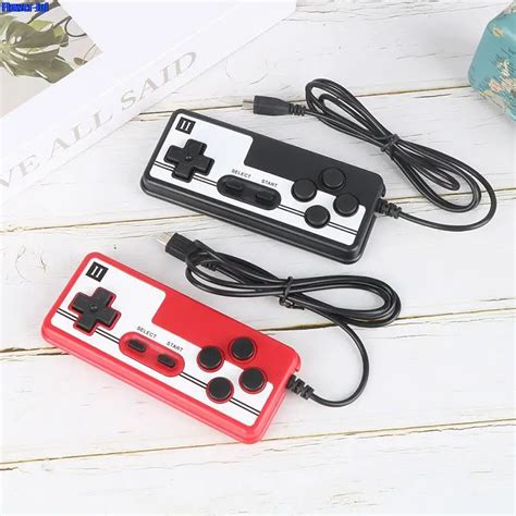 1pc Game Console Handle Classic Retro Version Of Home Fc Plug In Double Handheld Game Console