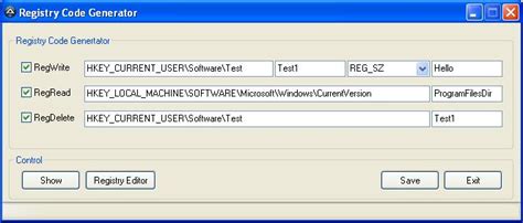Registry Code Generator Autoit Example Scripts Autoit Forums
