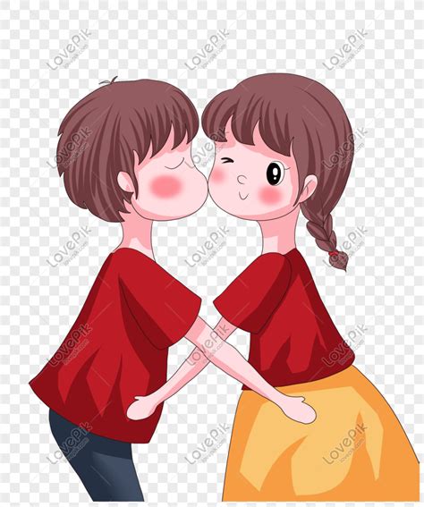중국 발렌타인 사랑 커플 일러스트 레이션 Png 일러스트 무료 다운로드 Lovepik