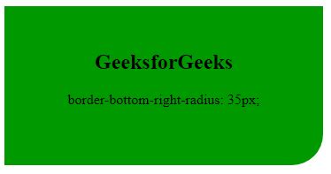 CSS Border Radius Property GeeksforGeeks