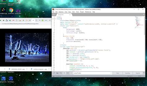 Snow Effect In Javascript Snow Effect Javascript Cool Animations