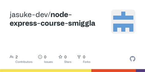 Github Jasuke Devnode Express Course Smiggla