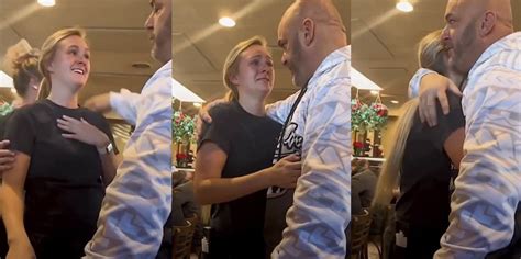 Video Shows Waitress Crying After Receiving 1300 Tip Just In Time For