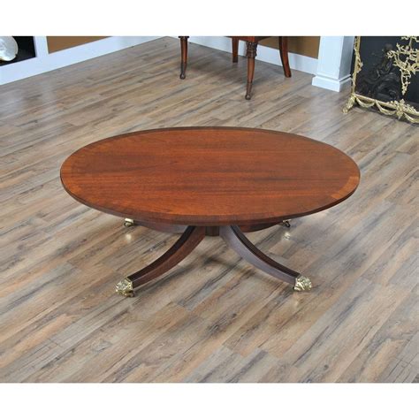 Mahogany Oval Coffee Table