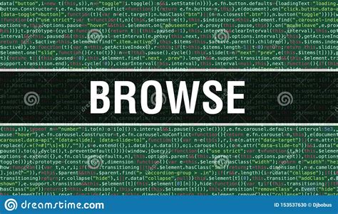 Browse Text Written On Programming Code Abstract Technology Background Of Software Developer And