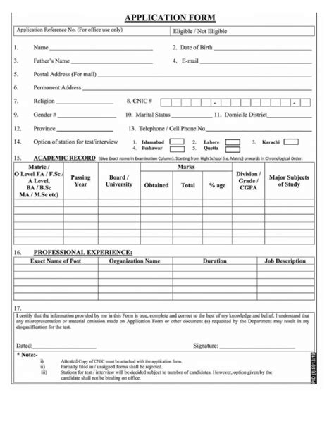Ecp Application Form Pdf