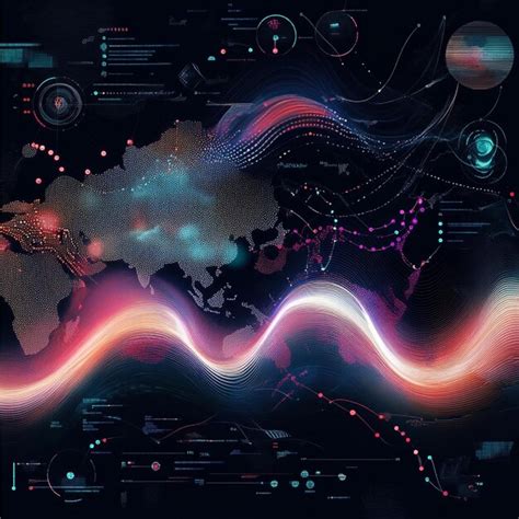 a visual representation of global weather patterns using animated data