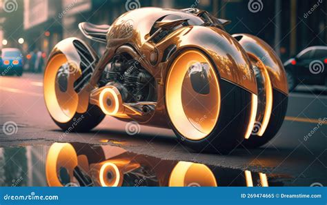 Future Of Urban Autonomous Mobility Av Motorcycle Wallpaper Background Design Art Generative