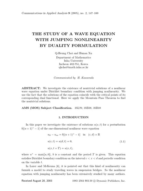 1 1 Pdf Nonlinear System Differential Equations