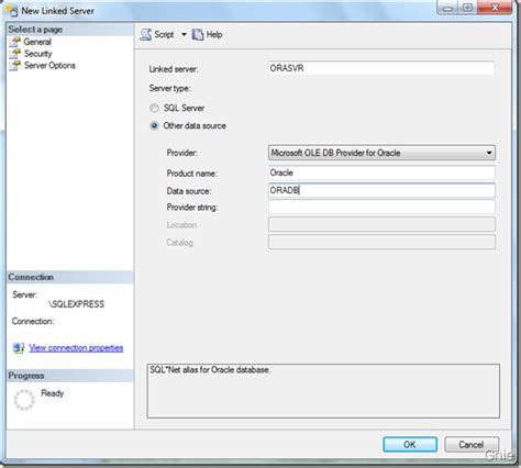 通过sql Server 2008 访问oracle 10g Gnie 博客园