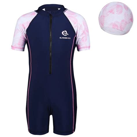 Traje De Baño Enterito Para Niñas Con Gorrito Lb Chile