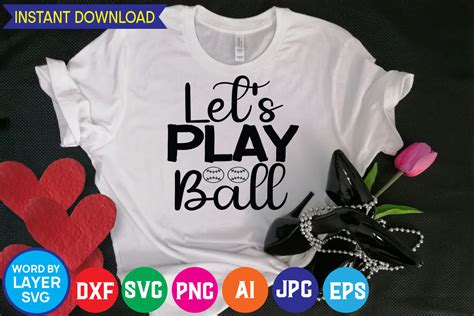 Lets Play Ball Svg Cut File Graphic By Mdesignhouse43 · Creative Fabrica