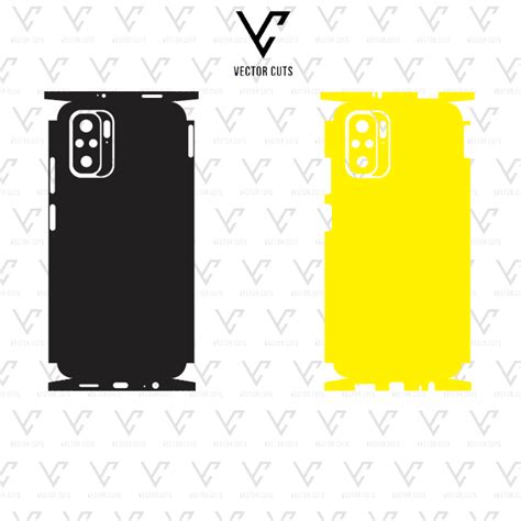 Xiaomi Mi Note Skin Template Vector Cut File