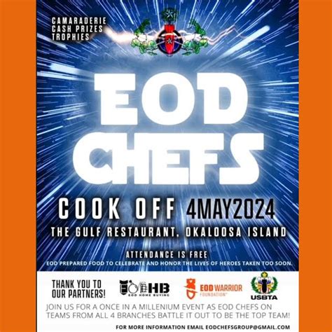 2024eodweekend Eodchefs Eodwf Okaloosaisland Eod Warrior Foundation