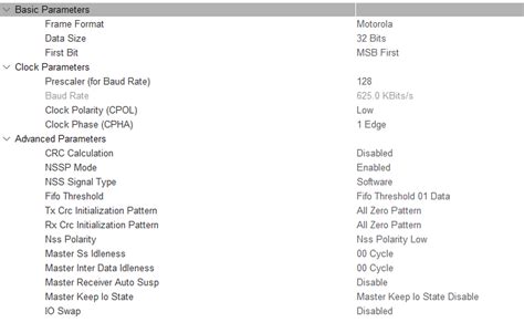 Solved Spi Configuration Stmicroelectronics Community