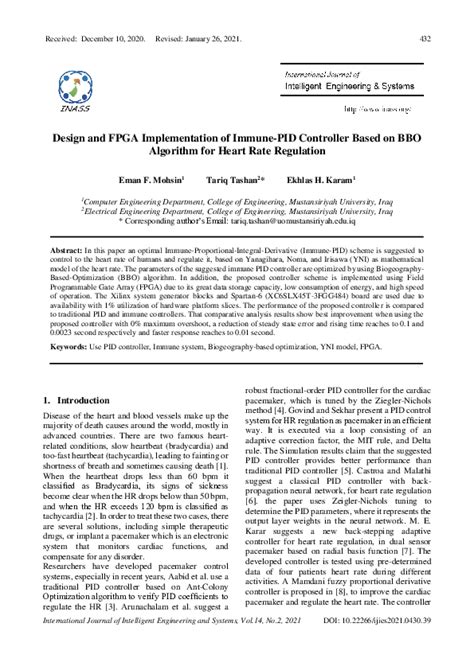 pdf design and fpga implementation of immune pid controller based on