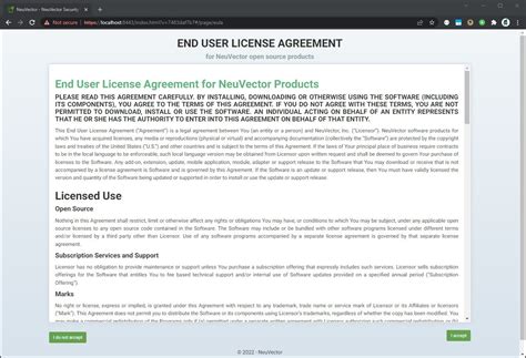 Deploying Neuvector Open Source