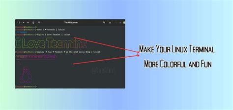Lolcat Display Text In Rainbow Colors In Linux Terminal Tecmint Linux Ai And Open Source