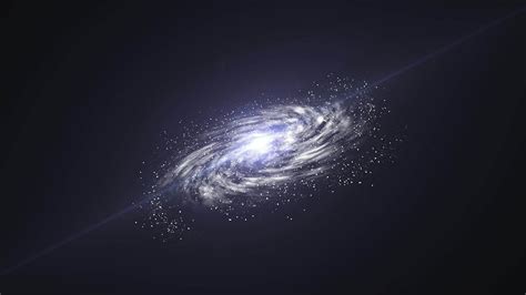Rotating Galaxy Animation Animated Astronomical Illustration Of A Galaxy With A Nebula And Stars