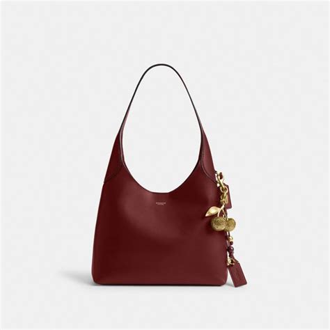 Brooklyn Shoulder Bag 28 Coach Burgundy Bag Bags Cute Bags