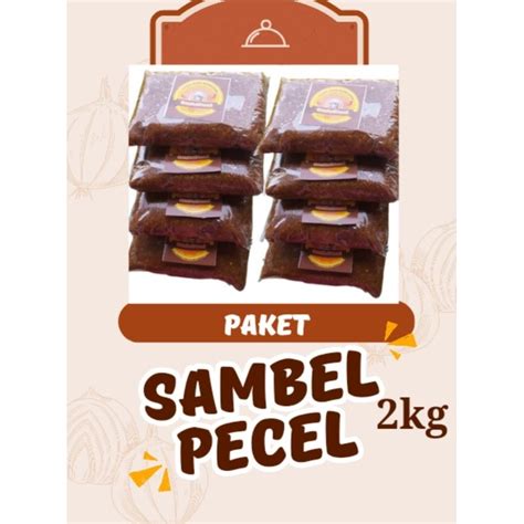 Jual Sambel Pecel 2kg [bisa Cod] Bumbu Pecel Tanpa Bahan Pengawet