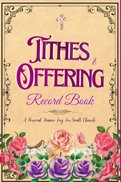 Tithe And Offering Record Book A Personal Finance Log For Small Church